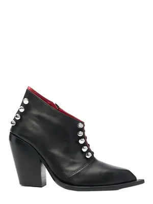 HARDOT Stud-embellished Ankle Boots - Black