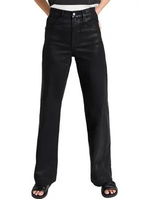 JOE'S JEANS The Mia Coated Wide Leg Jeans
