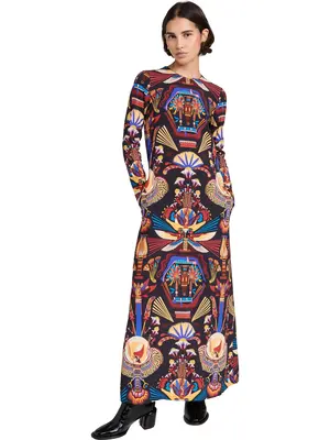 La DoubleJ La DoubleJ Long Sleeve Swing Dress Nephthys