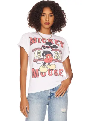 Junk Food Mickey Mouse 1998 Tee - White
