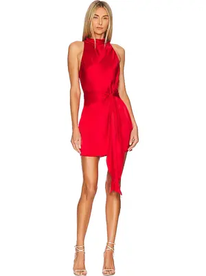 Amanda Uprichard Sandrine Mini Dress - Ruby