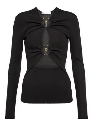 Christopher Esber Orbit Jersey Top - Black