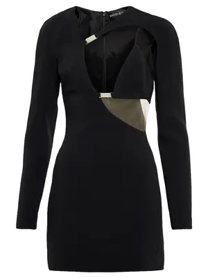 David Koma Cutout Minidress - Black