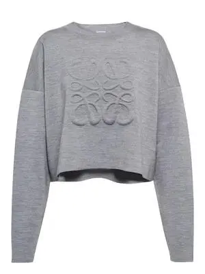 LOEWE Loewe Anagram Cropped Sweater