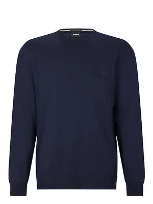 BOSS BOSS Leisure Virgin Wool Sweatshirt Dark Blue