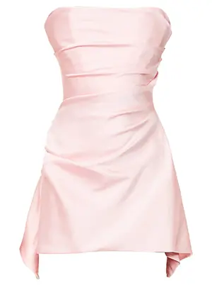 House Of Cb Jasmine Strapless Mini Dress - Rose Pink