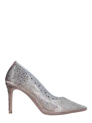 Carvela Lovebird Crystal-embellished Courts - Blush