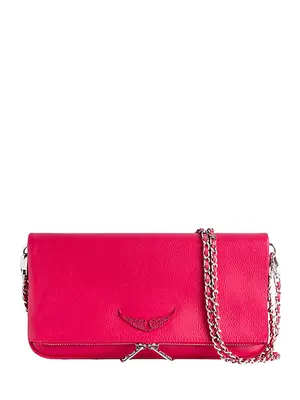 Zadig&Voltaire Rock Grained Leather Clutch - Podium
