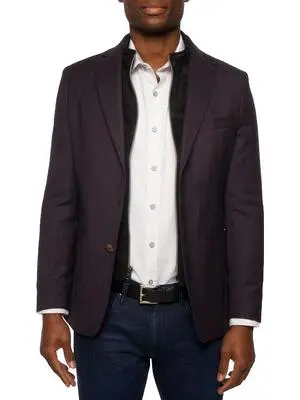 Robert Graham Uptown Viii Wool Blend Sport Coat - Dark Purple