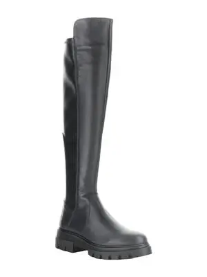 BOS. & CO. Fifth Waterproof Knee High Boot - Black Feel/nappa Str