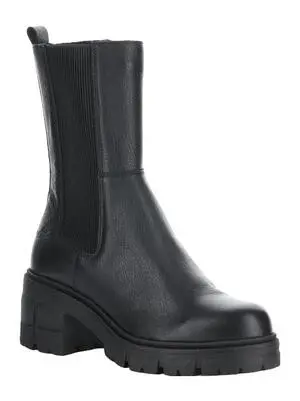 BOS. & CO. Bruna Waterproof Chelsea Boot - Black Feel/elastic