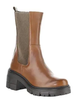 BOS. & CO. Bruna Waterproof Chelsea Boot - Richtan/darkbrown