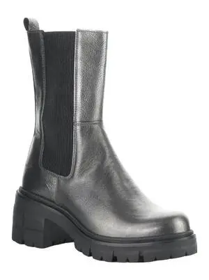 BOS. & CO. Bruna Waterproof Chelsea Boot - Steel/black