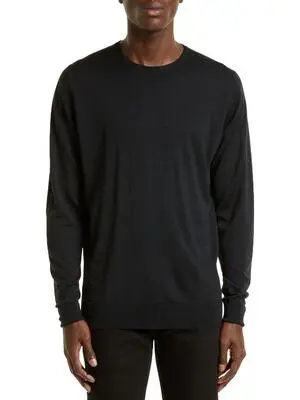 John Smedley Marcus Crewneck Sweater - Black