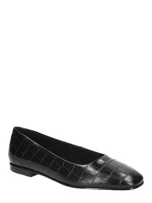 BELLA VITA Kimiko Flat - Black Croco