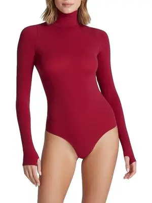 Commando Commando Ballet Body Turtleneck Thong Bodysuit Raspberry
