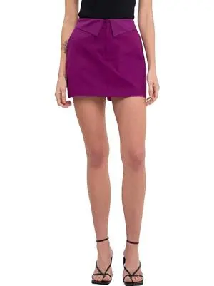 Endless Rose Foldover Waist Miniskirt - Purple
