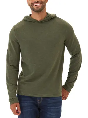 THREADS 4 THOUGHT Threads 4 Thought Dex Featherweight Pullover Hoodie Heather Ranger Green