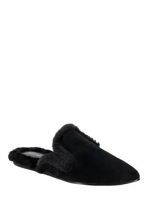 Splendid Liza Pointed Toe Mule - Black Fur