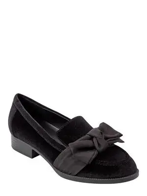 Bandolino Bow Loafer - Black Velvet