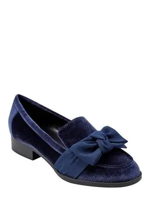 Bandolino Bow Loafer - Dark Blue Velvet