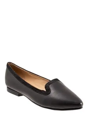 Trotters Hannah Pointed Toe Flat - Black