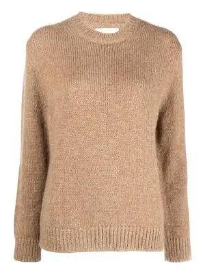 JIL SANDER Wool-blend Knit Jumper - Brown