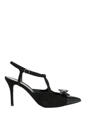 Alessandra Rich Bow-detail 110mm Pumps - Black