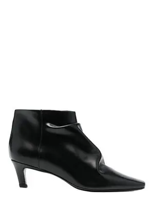 TOTEME 60mm Leather Ankle Boots - Black