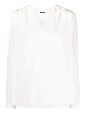 JOSEPH JOSEPH V-Neck Silk Blouse