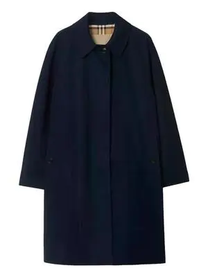 Burberry The Camden Heritage Car Coat - Blue