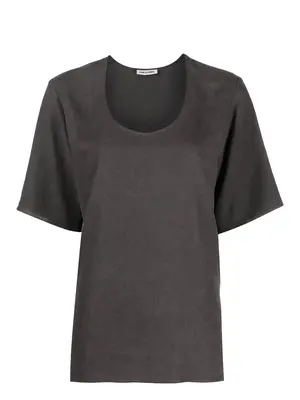 LOW CLASSIC Scoop-neck T-shirt - Grey