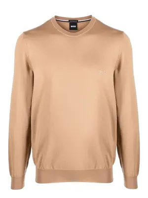BOSS Virgin Wool Jumper - Neutrals