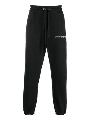 Palm Angels Logo-print Cotton Track Pants Black
