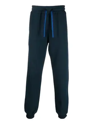 LANVIN Drawstring-waistband Detail Track Pants - Blue