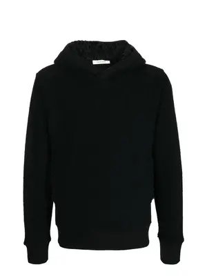 CRAIG GREEN Ruched-detail Long-sleeved Hoodie - Black