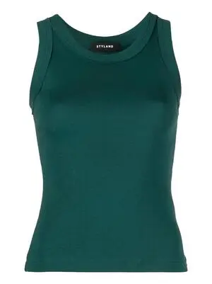 STYLAND Organic Cotton Vest Top - Green