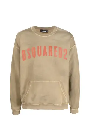 Dsquared2 Logo-print Detail Sweatshirt - Neutrals