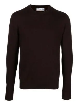 BALLANTYNE Crew Neck Cashmere Jumper - Brown