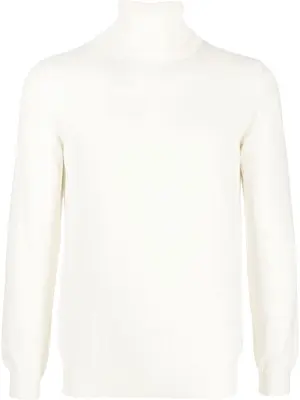 ZANONE Long-sleeve Roll-neck Jumper - White