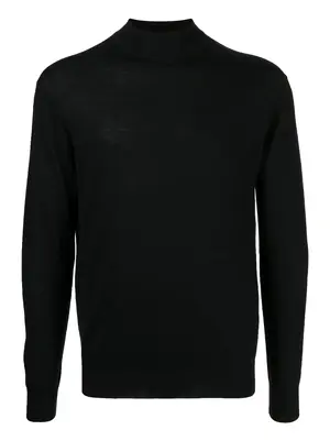 N.peal Funnel-neck Jumper - Black