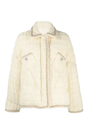 Khrisjoy Tweed Puffer Jacket - Neutrals