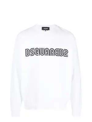 Dsquared2 Logo-print Cotton Sweatshirt - White