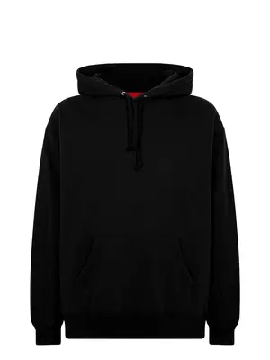 Supreme Cropped Paneled Hoodie - Black