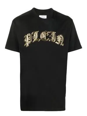 Philipp Plein Logo-appliqué Cotton T-shirt - Black