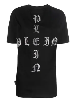 Philipp Plein Gothic Plein Crystal-embellished T-shirt - Black
