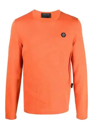 Philipp Plein Hexagon Merino Pullover - Orange