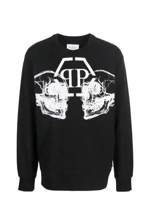 Philipp Plein Skull-print Sweatshirt - Black