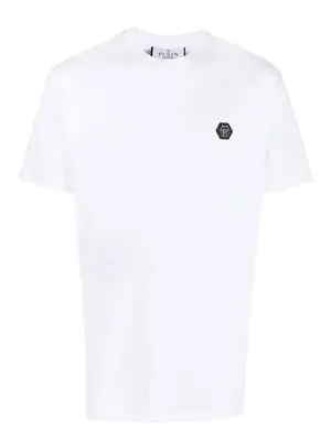 Philipp Plein Logo-patch Cotton T-shirt - White