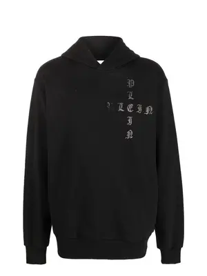 Philipp Plein Gothic Plein Long-sleeve Hoodie - Black